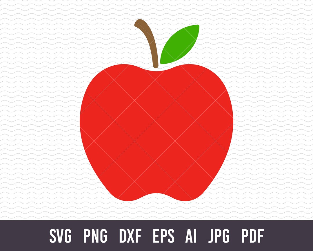 Apple Svg. Apple Vector. Apple Clipart. Apple Silhouette. Teacher Svg ...