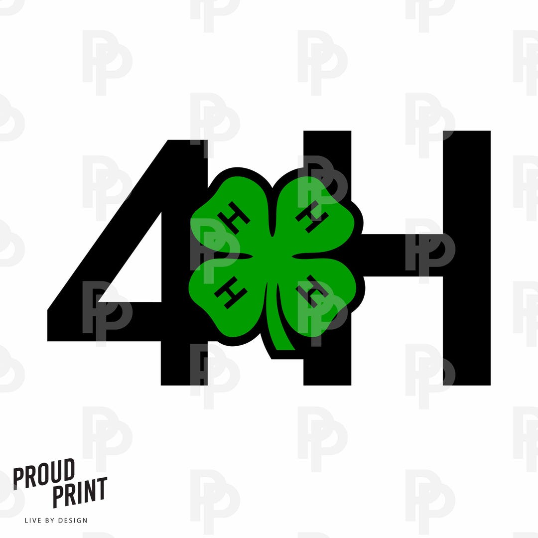 4H Clover Svg. 4-H Clover Svg. Leaf Clover Svg. Green Four Clover Svg ...