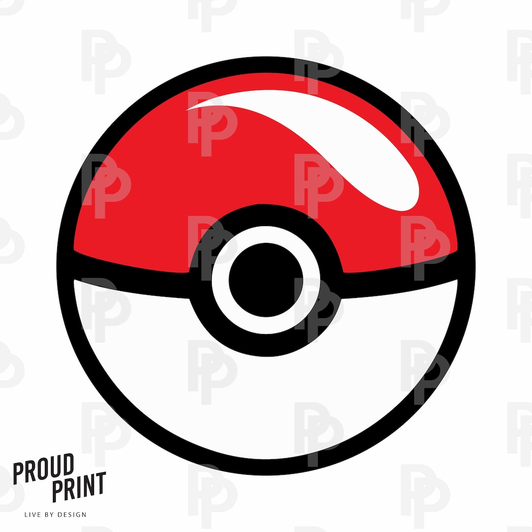 Pokemon Pokeball SVG. Cartoon Svg. Pokeball Clipart. Pokeball ...