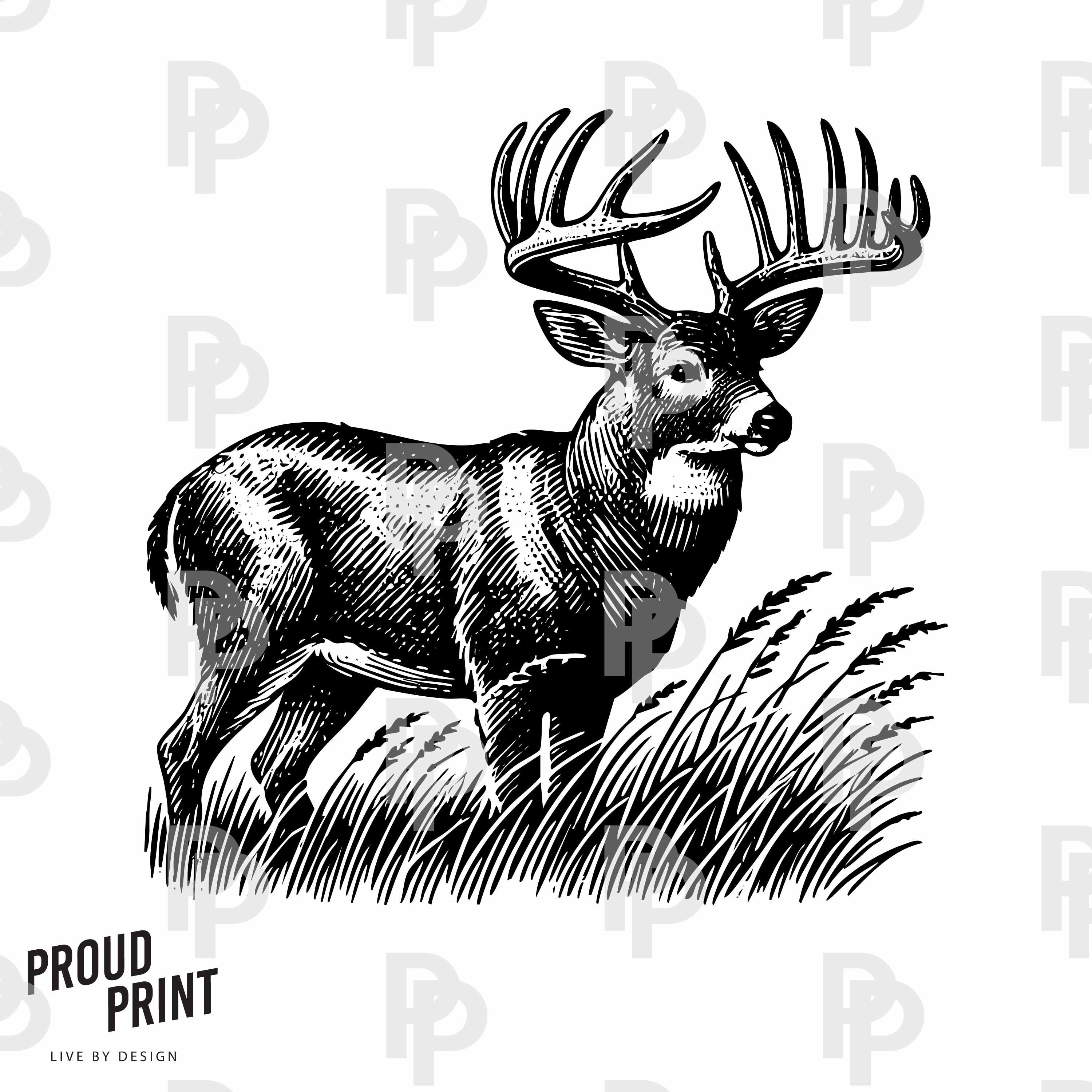 7 Deer Buck Svg. Bundle Bug Buck Silhouette. Reindeer Svg. Deer Svg ...