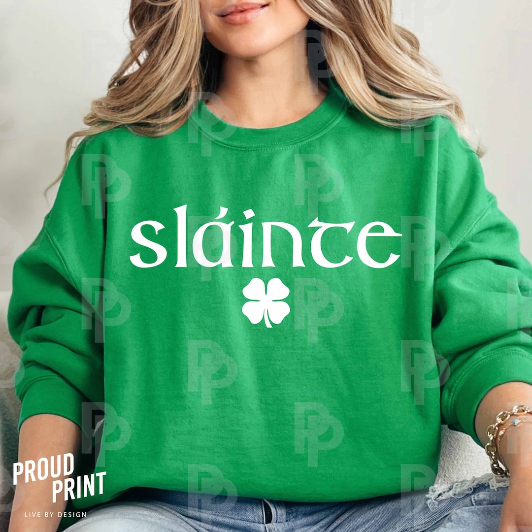 Slainte Svg. Clover Svg. St Patricks Day Svg. Shamrock Svg. Leaf Clover ...