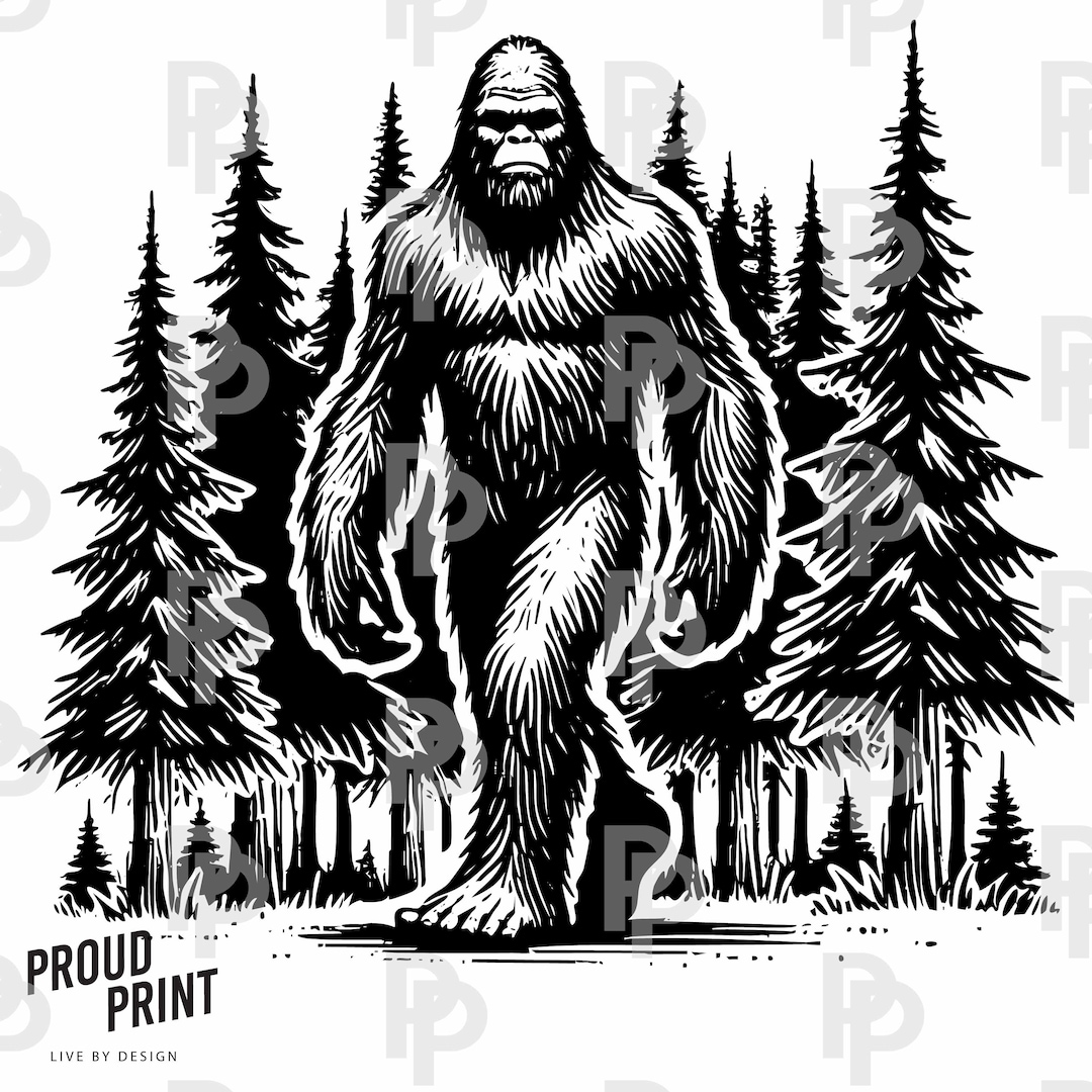 8 Bigfoot Svg. Bundle Bigfoot Silhouette. Yeti Svg. Bigfoot Head Svg ...