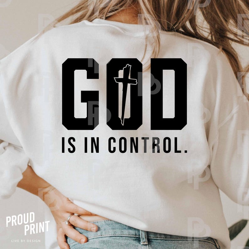 GOD is in Control Svg. Faith Svg. Christian Quote Svg. Inspirational ...