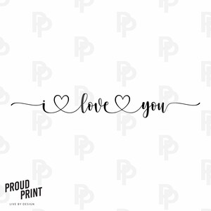 I Love You SVG. Love Script With Heart Svg. Wedding Svg. Valentine Svg ...