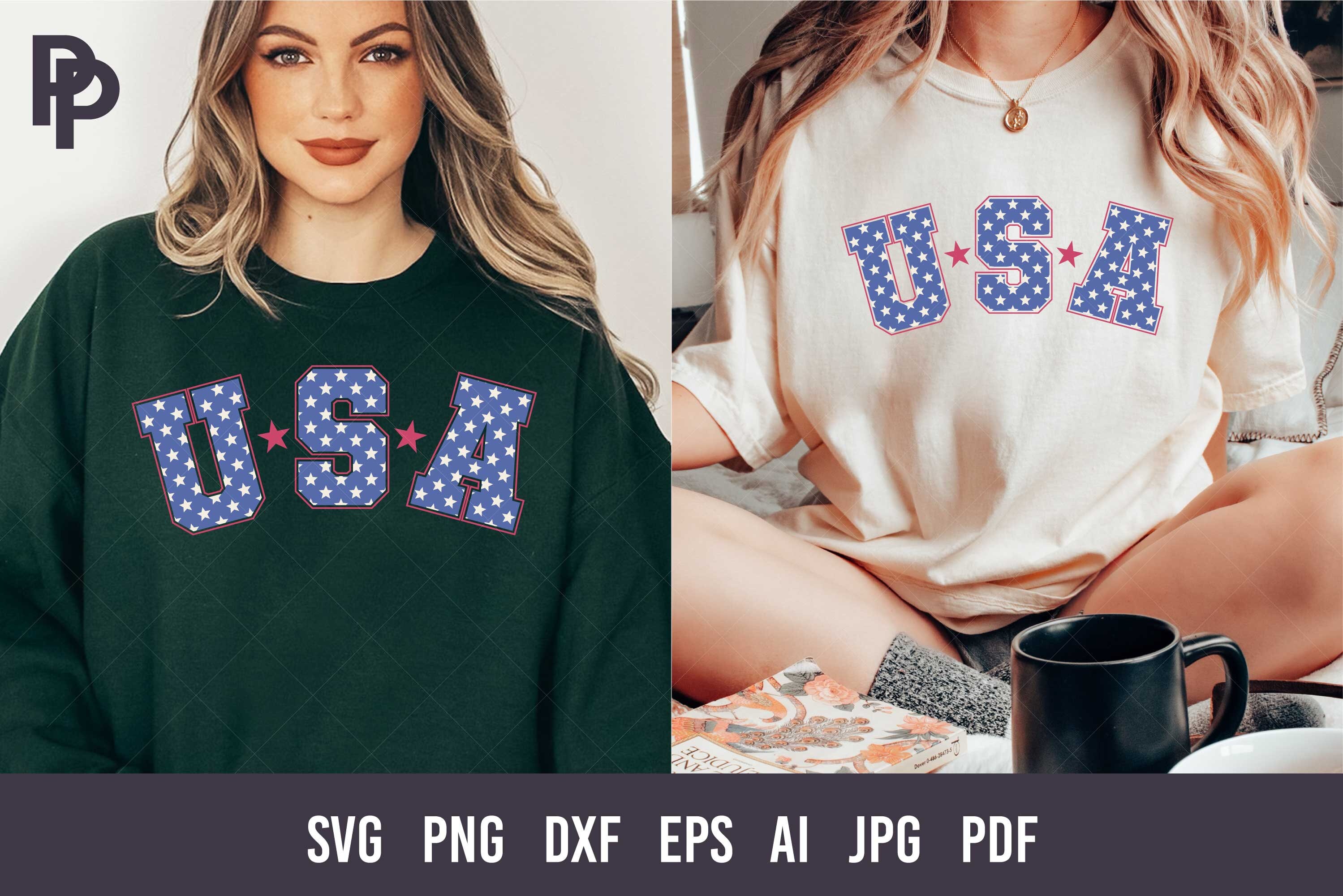 Retro USA Flag Svg. 4th of July Svg. America Svg. Patriotic - Etsy