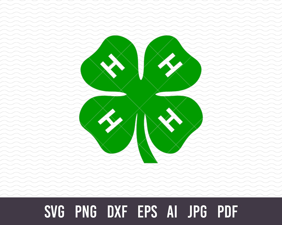4H Clover Svg. 4-H Clover Svg. Leaf Clover Svg. (Download Now) - Etsy