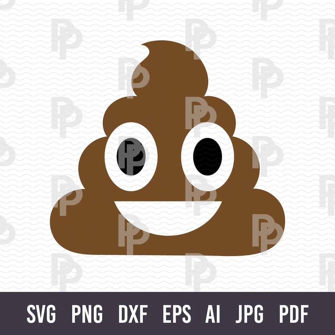 Poop Emoji SVG. Emoji SVG. Poop Svg. Poop Face Emoji Svg. Pile of Poop ...