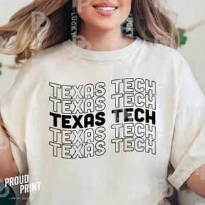 Texas Tech Svg. Wreck Em Tech Svg. Texas State Svg. Tech Spirit Svg ...