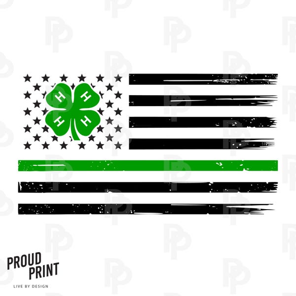 4h Flag Svg - Etsy