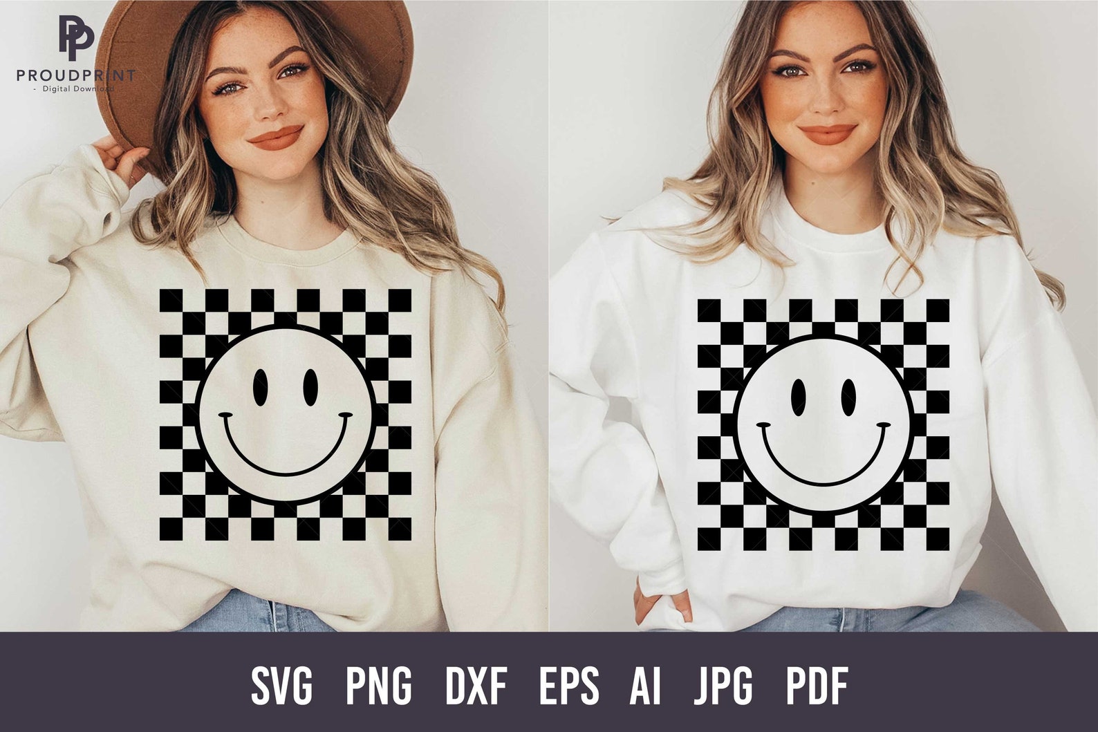 Smiley Face Svg. Checkered Smiley Face Svg. Emoji Face Svg. - Etsy