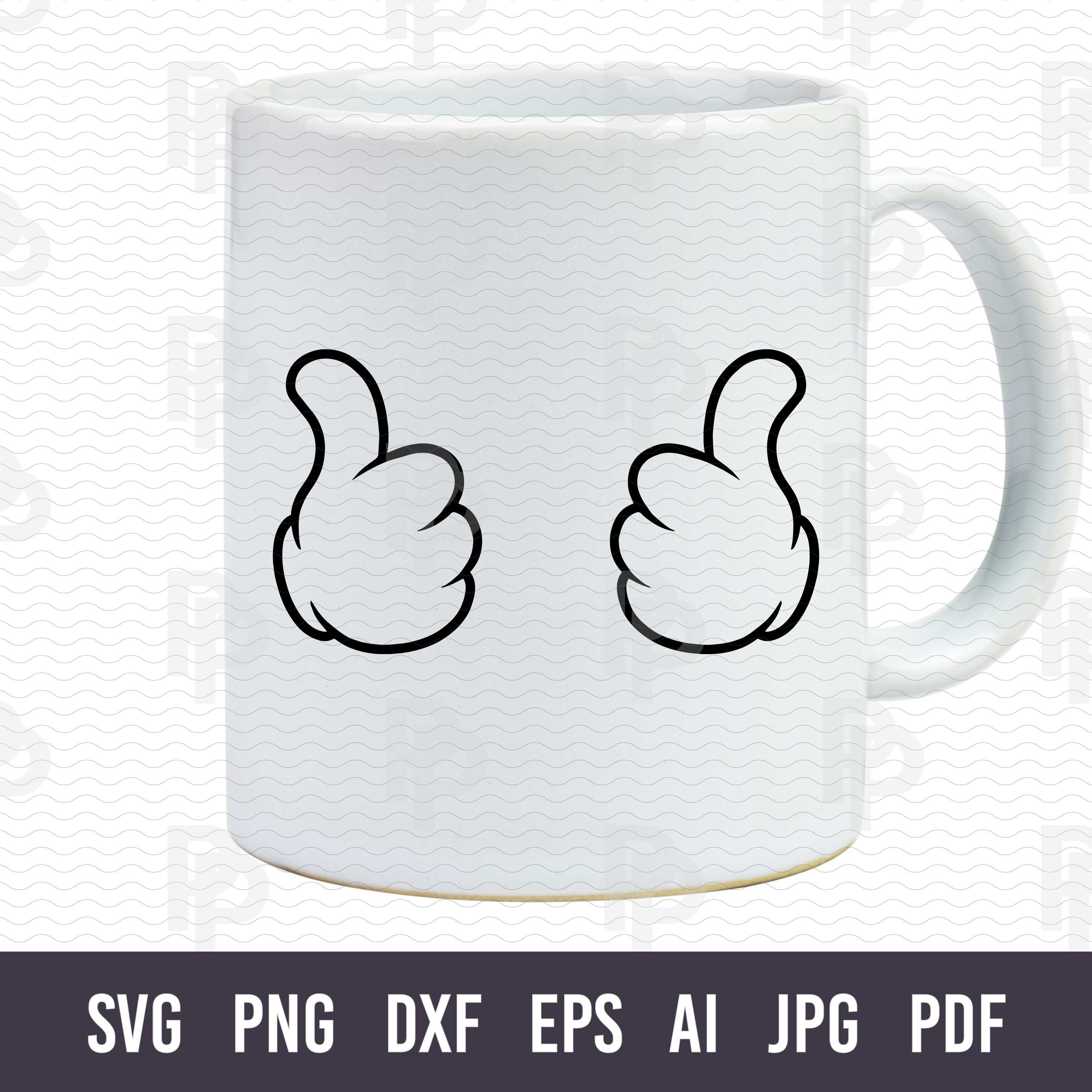 Thumbs up Svg. Two Hand Svg. Thumbs up Silhouette. Cartoon Hand. Hand ...