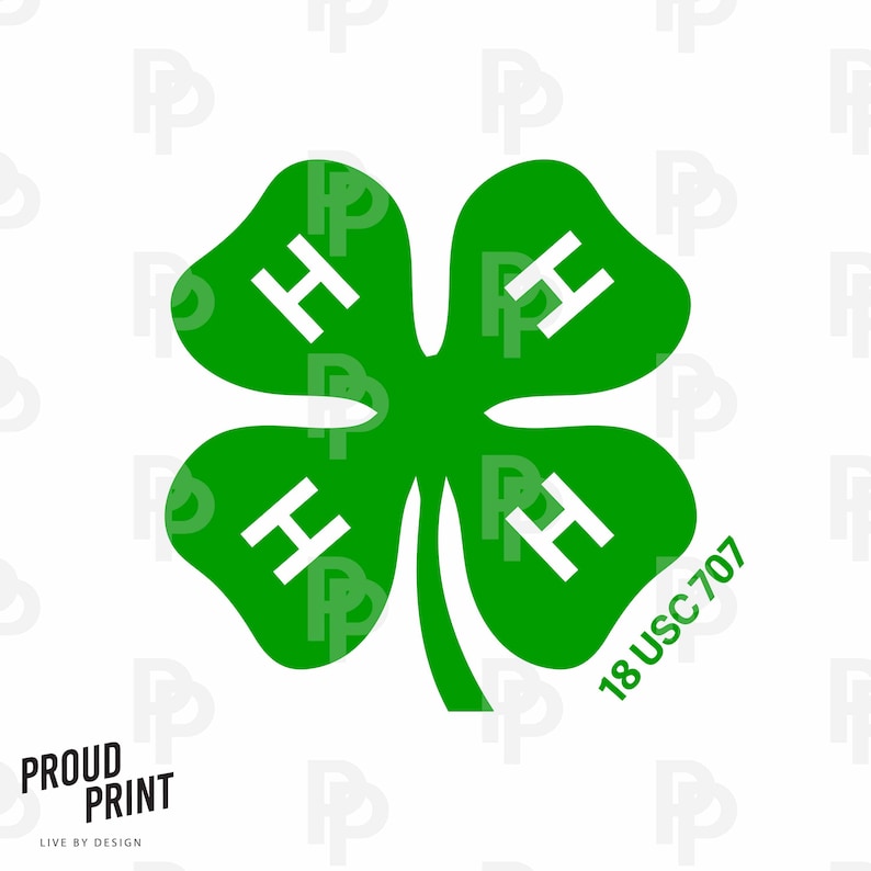 4H Clover Svg. 4-H Clover Svg. Leaf Clover Svg. Green Four Clover Svg ...