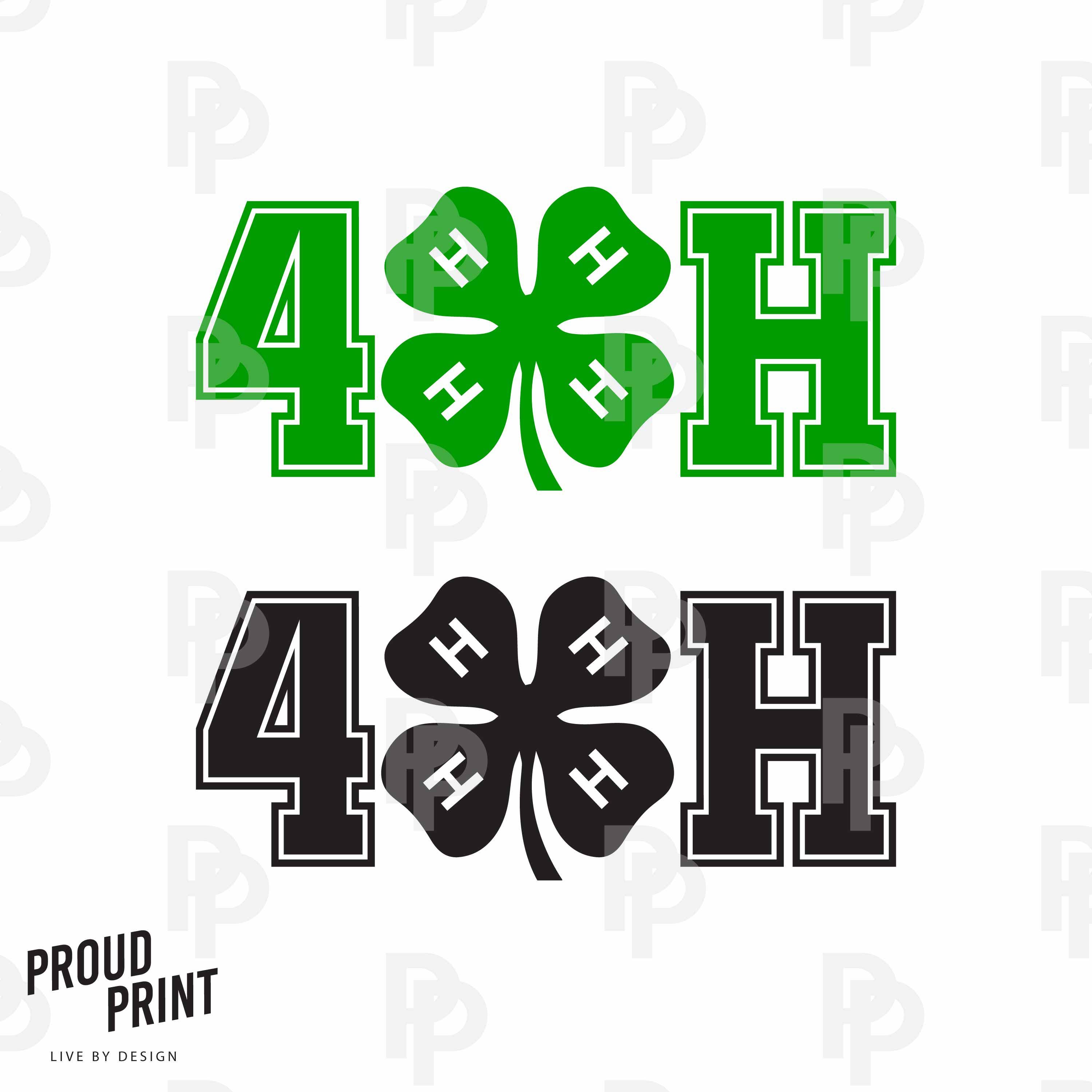 4H Clover Svg. 4-H Clover Svg. Leaf Clover Svg. Green Four Clover Svg ...