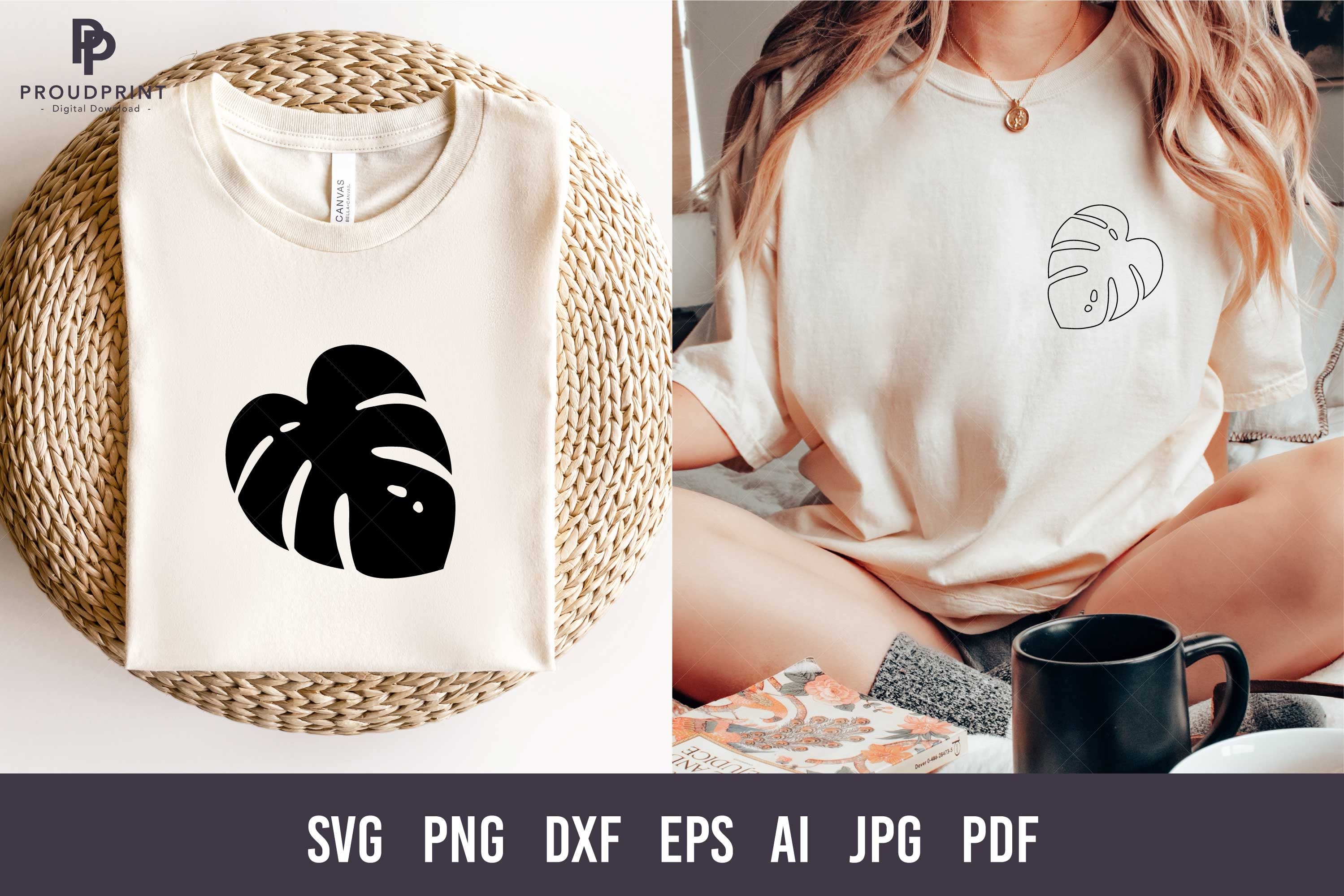 Monstera SVG. Tropische Blätter SVG. Monstera Pflanze Monstera Blatt ...