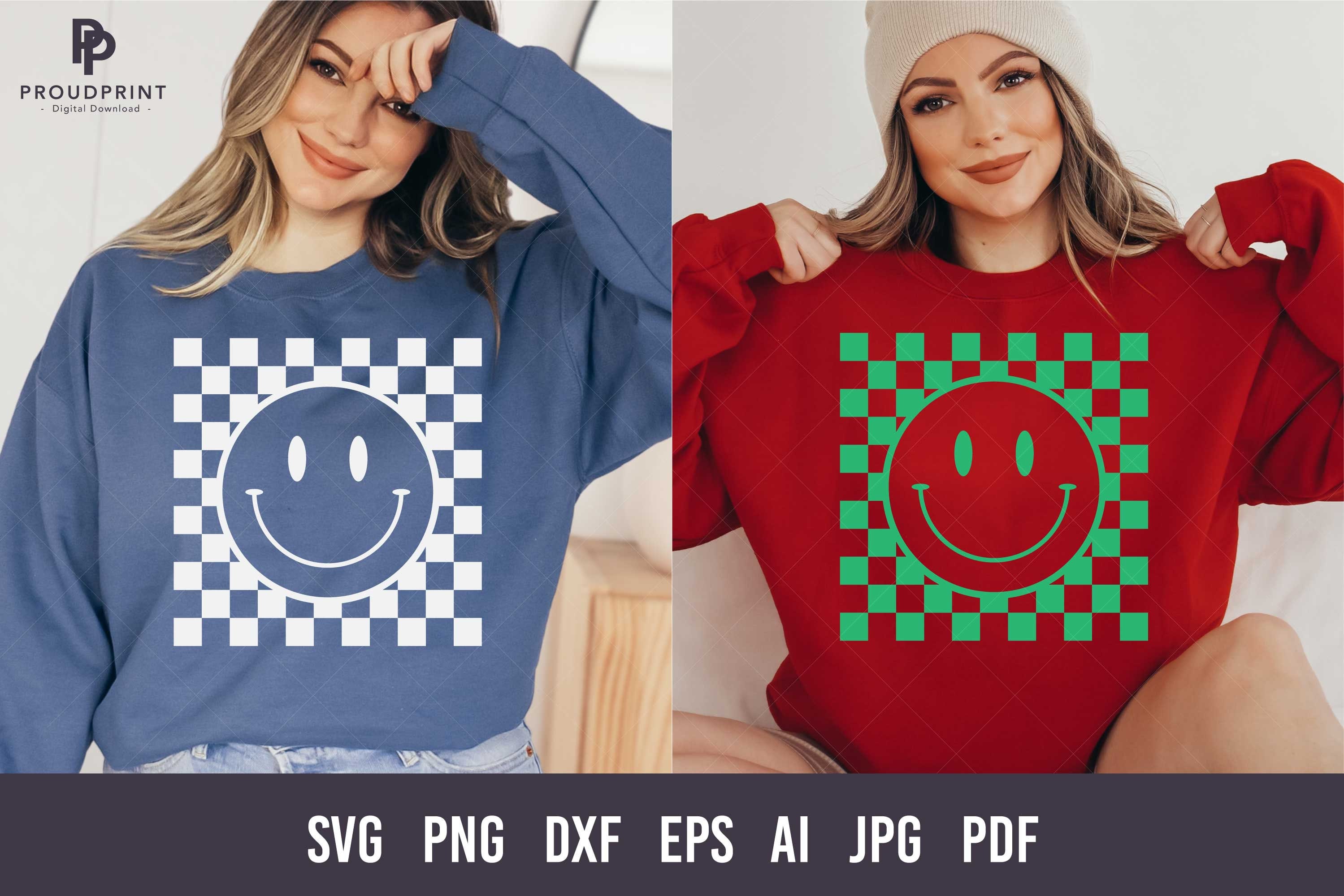 Smiley Face Svg. Checkered Smiley Face Svg. Emoji Face Svg. - Etsy