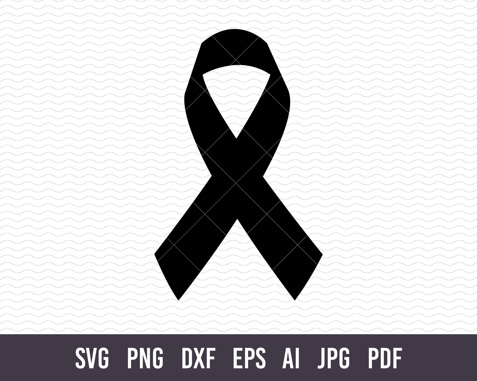 Black Ribbon Svg. Cancer Ribbon Svg. Awareness Ribbon Svg. Ribbon ...