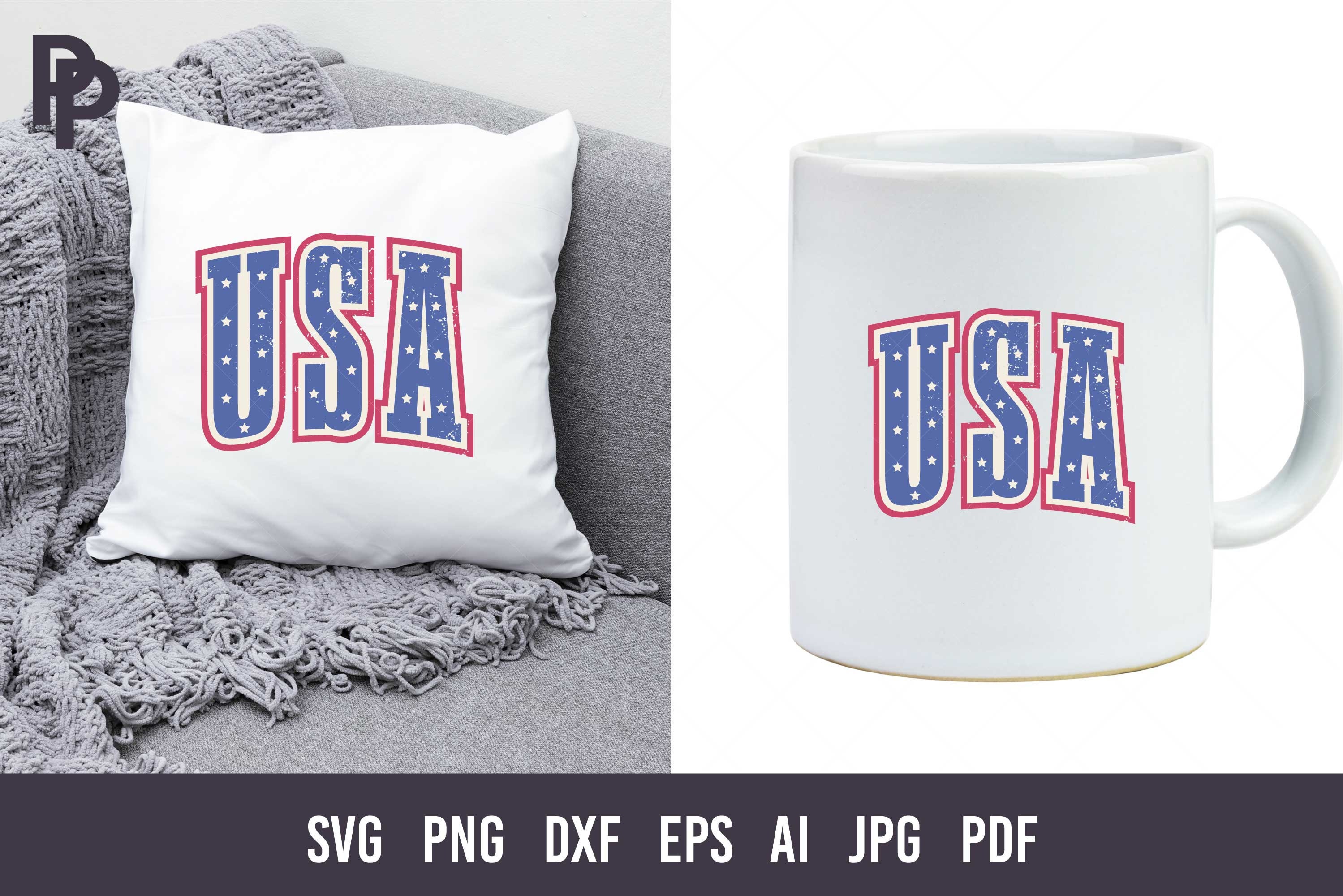 Retro USA Flag Svg. 4th of July Svg. America Svg. Patriotic - Etsy