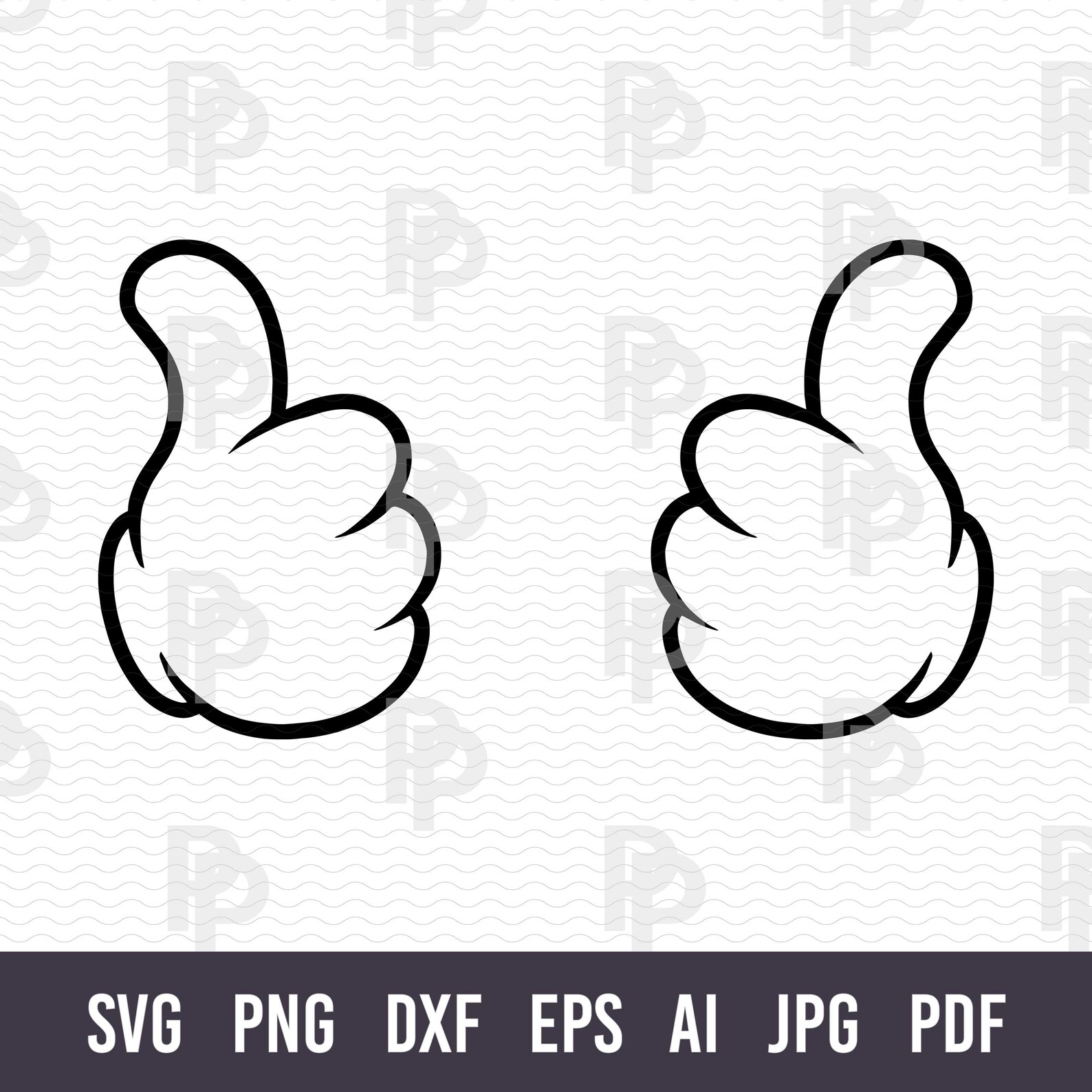 Thumbs up Svg. Two Hand Svg. Thumbs up Silhouette. Cartoon Hand. Hand ...