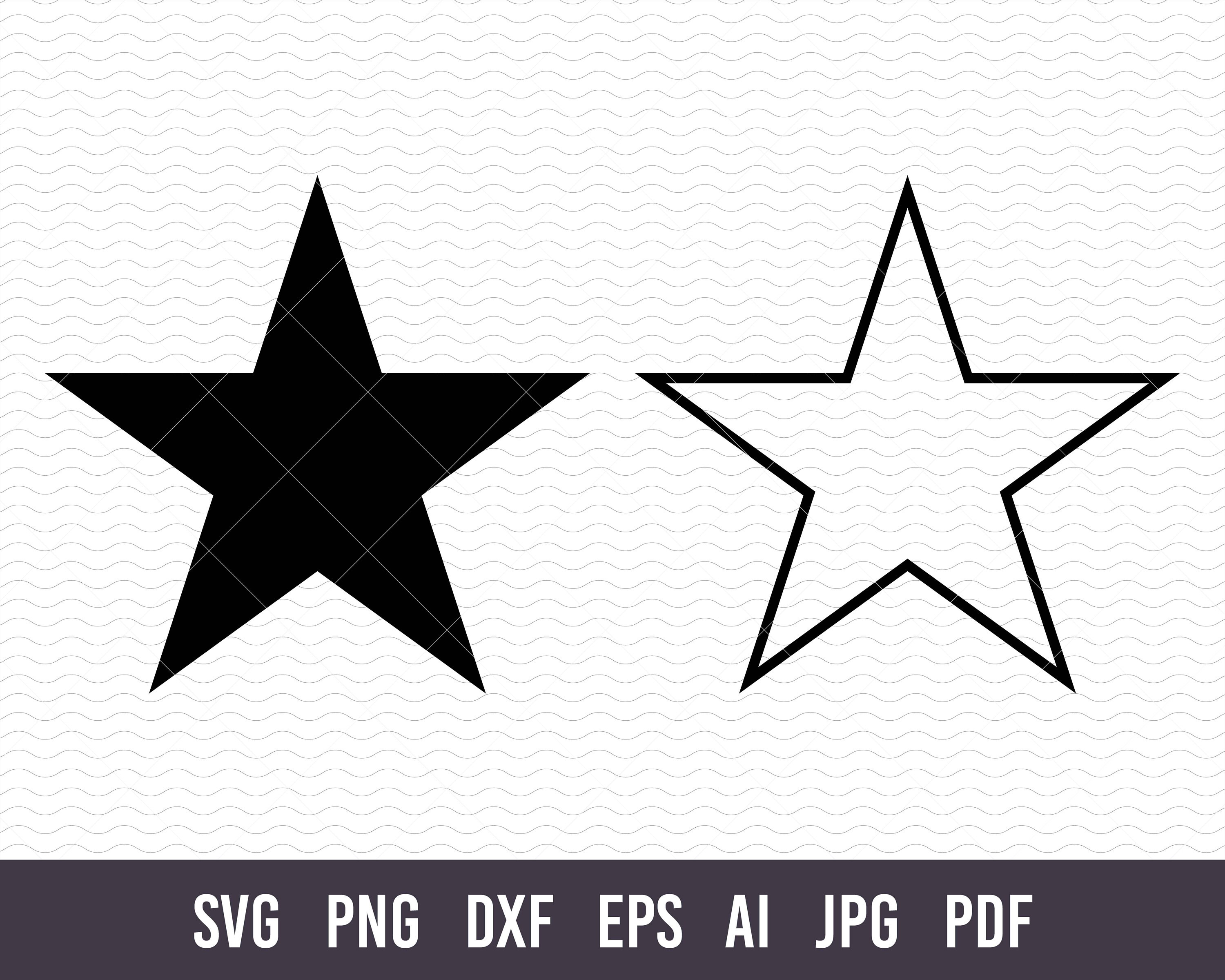 Bundle Star SVG. Simple Star Svg. Star Clipart. Star Vector. Star ...