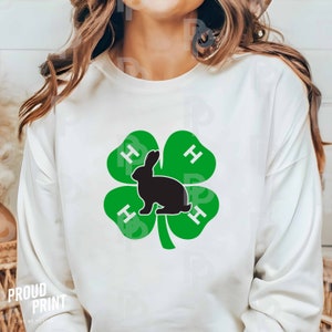 4H Clover Rabbit Svg. 4-H Clover Svg. Leaf Clover Svg. Green Four ...