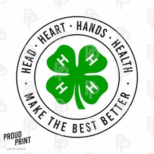 4H Clover Svg. 4-H Clover Svg. Leaf Clover Svg. 4-H Clover Clipart ...