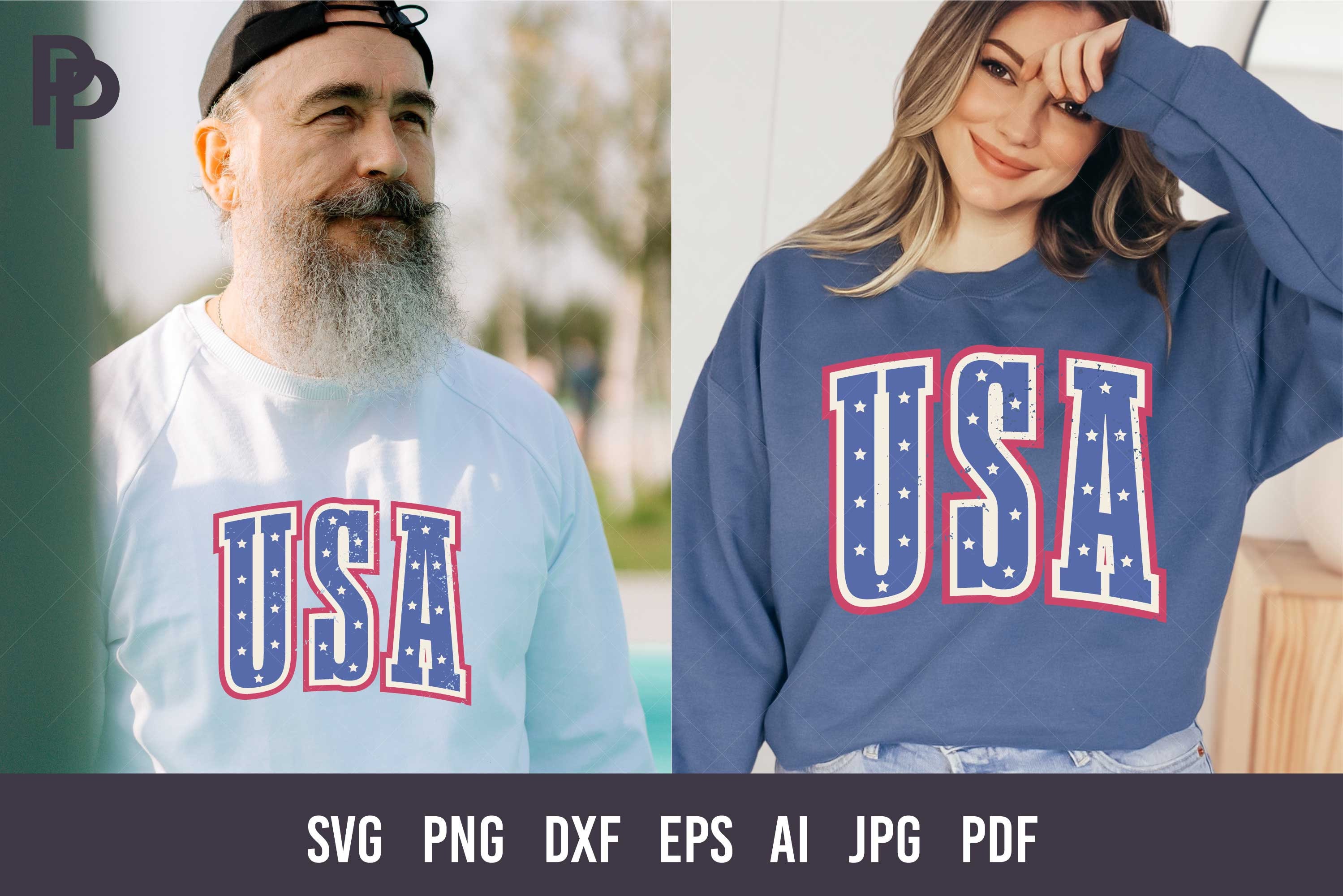 Retro USA Flag Svg. 4th of July Svg. America Svg. Patriotic - Etsy