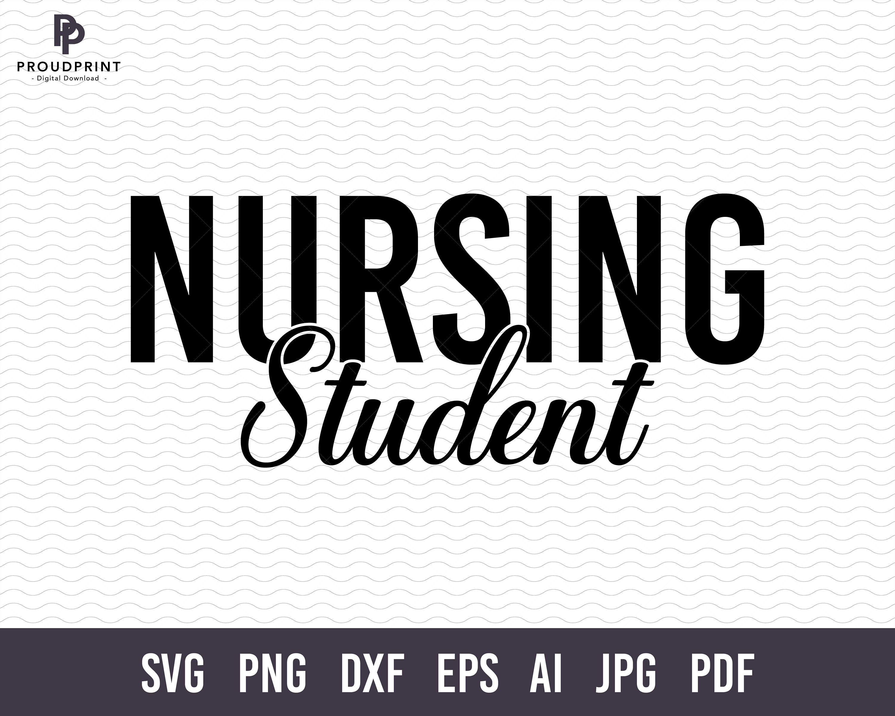 Nursing Student SVG. Nurse Svg. Future Nurse Svg. Nurse Graduate Svg ...
