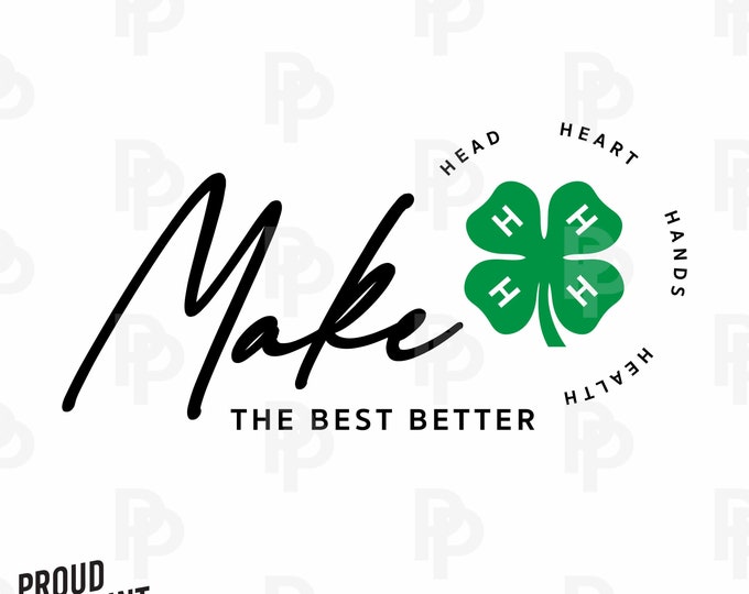 4H Clover Svg. 4-H Clover Svg. Leaf Clover Svg. Green Four Clover Svg ...