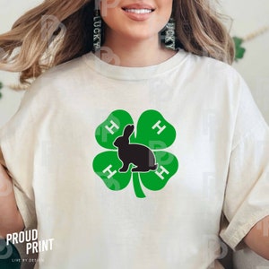 4H Clover Rabbit Svg. 4-H Clover Svg. Leaf Clover Svg. Green Four ...
