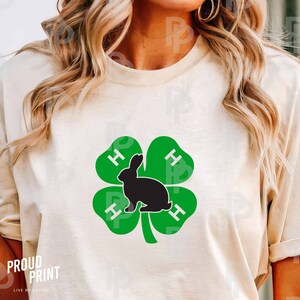 4H Clover Rabbit Svg. 4-H Clover Svg. Leaf Clover Svg. Green Four ...