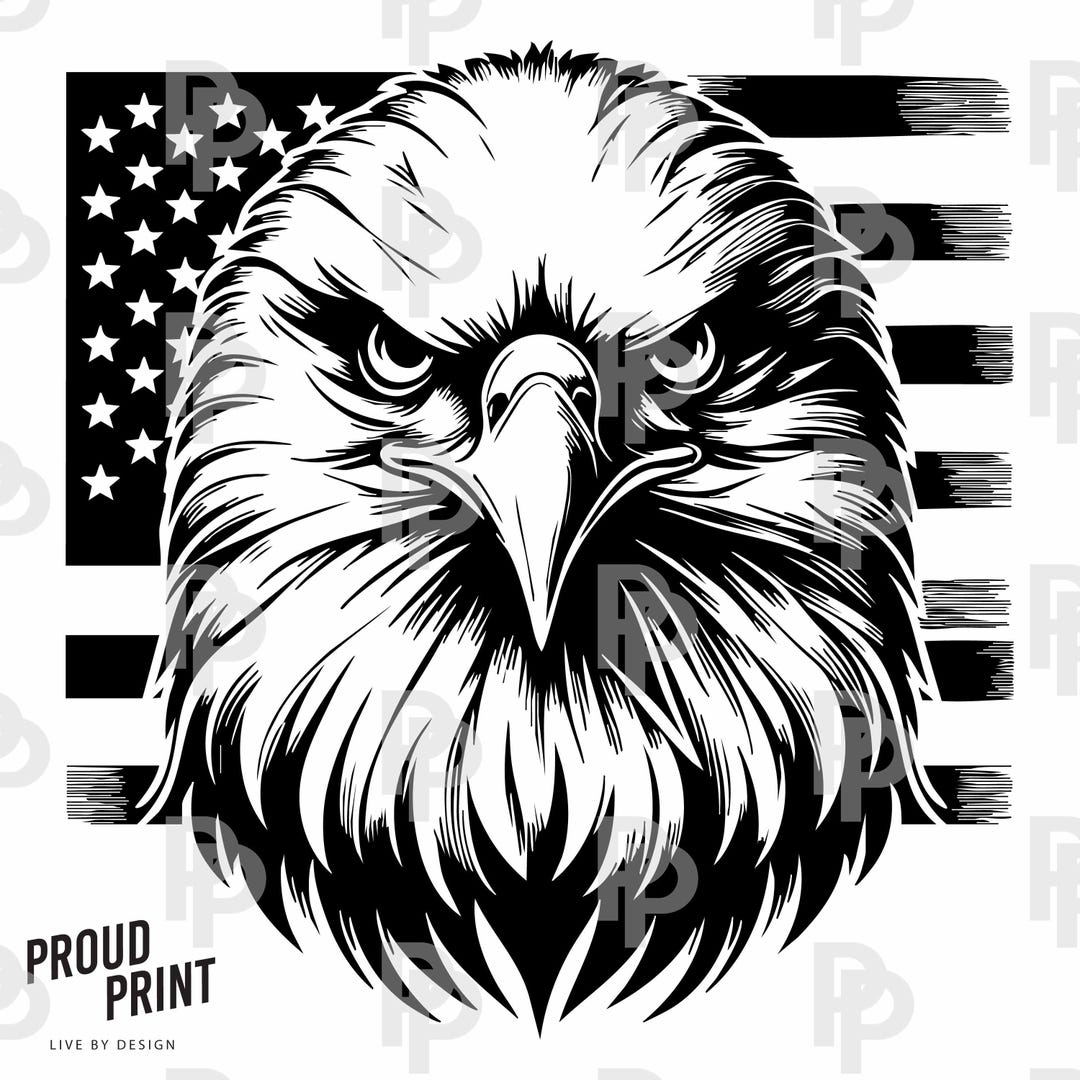 6 Eagle Svg. Bundle Eagle Patriotic Silohuette. 4th July Svg ...