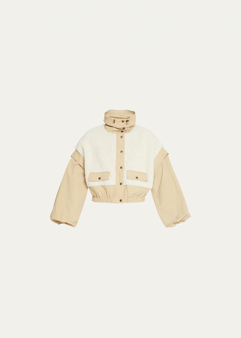 NWOT Ulla Johnson Aidan Jacket Blue Fleece Nylon Jacket Size M - Etsy