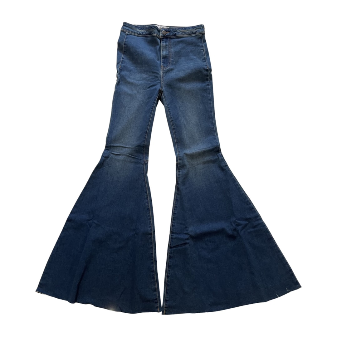 Nwot Free People Just Float on Flare Jeans J120 - Etsy