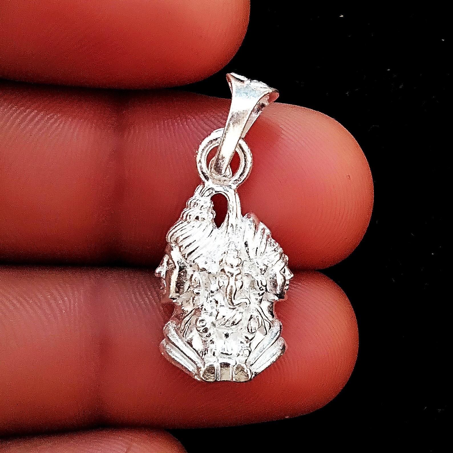 Sterling Silver Lord Shiv JI and Maa Parvati Pendant Lord - Etsy