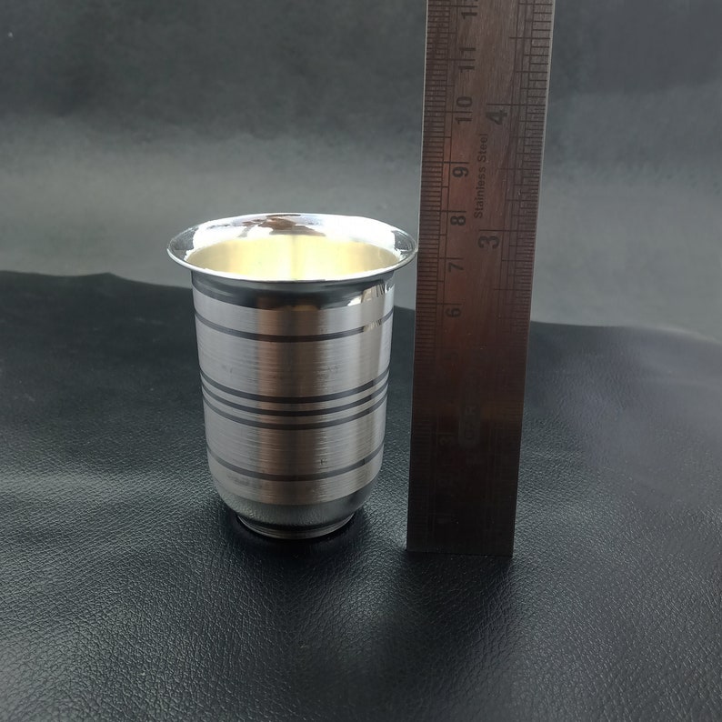 Premium Silver Glass for Drinking Water Silver Baby Food - Etsy
