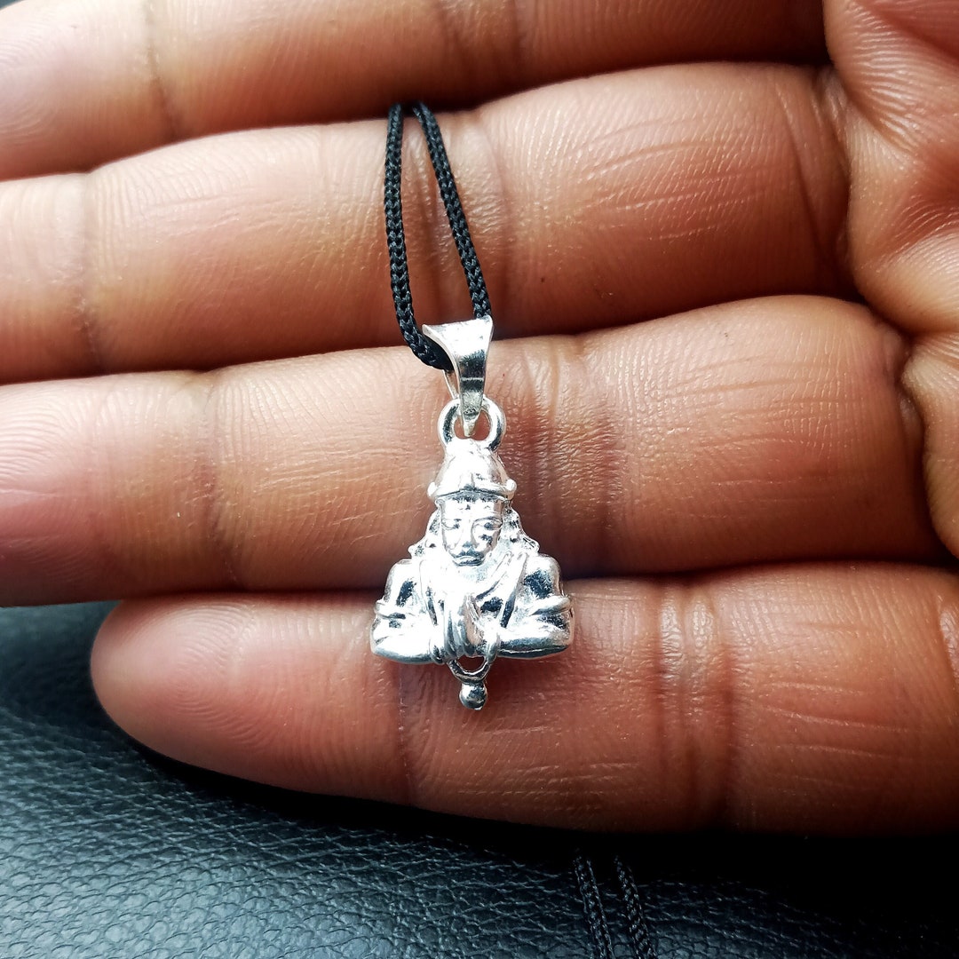Indian God Hanuman Pendant 925 Sterling Silver Vanara God Pendant for ...