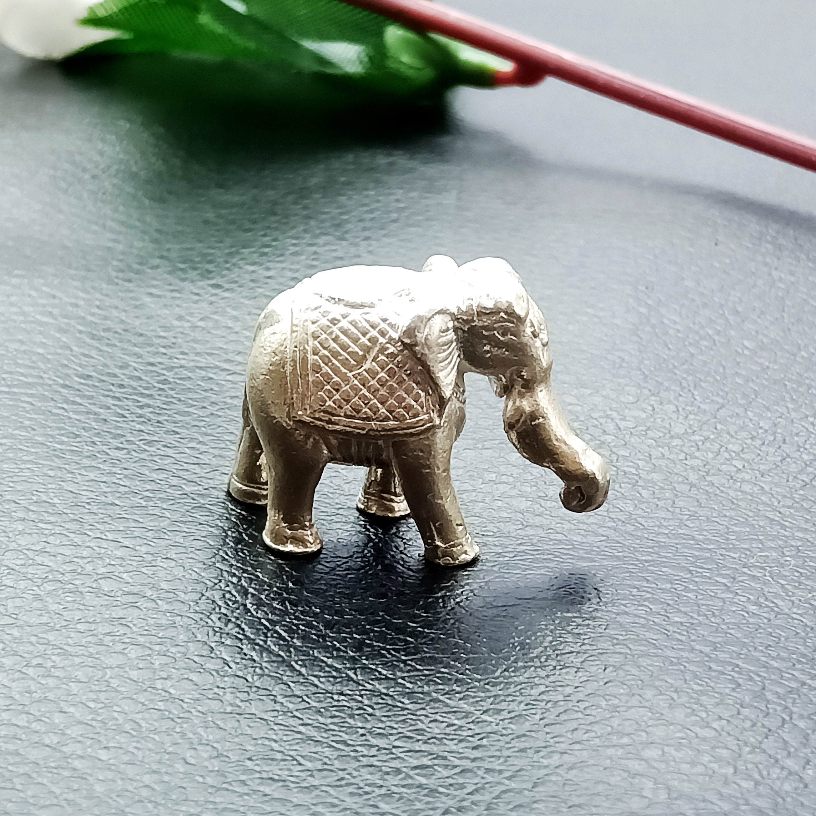 Silver Elephant Statue Solid Silver Elephant Figurines Real - Etsy