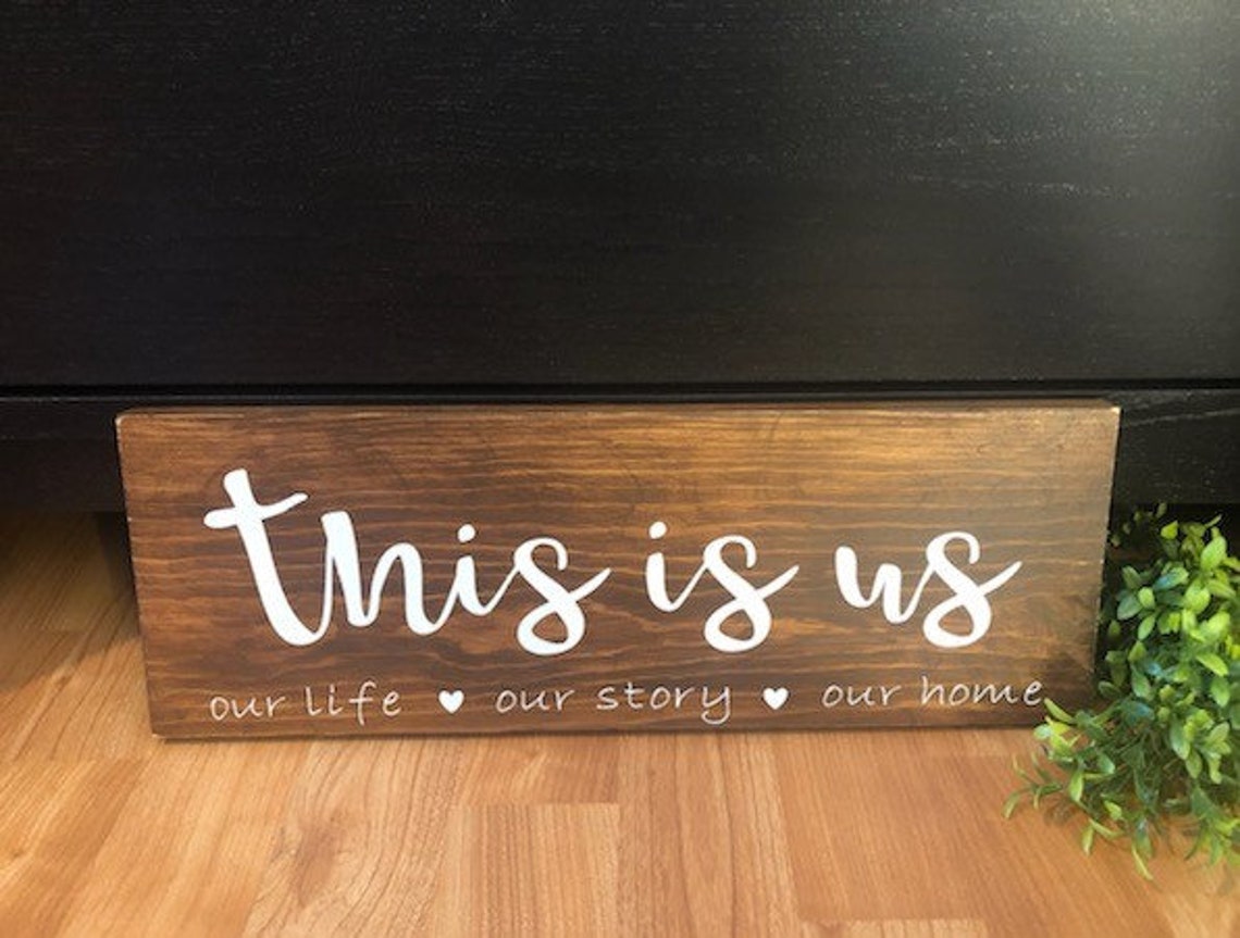 Custom Quote Wood Sign Customizable Wood Sign This is Us | Etsy
