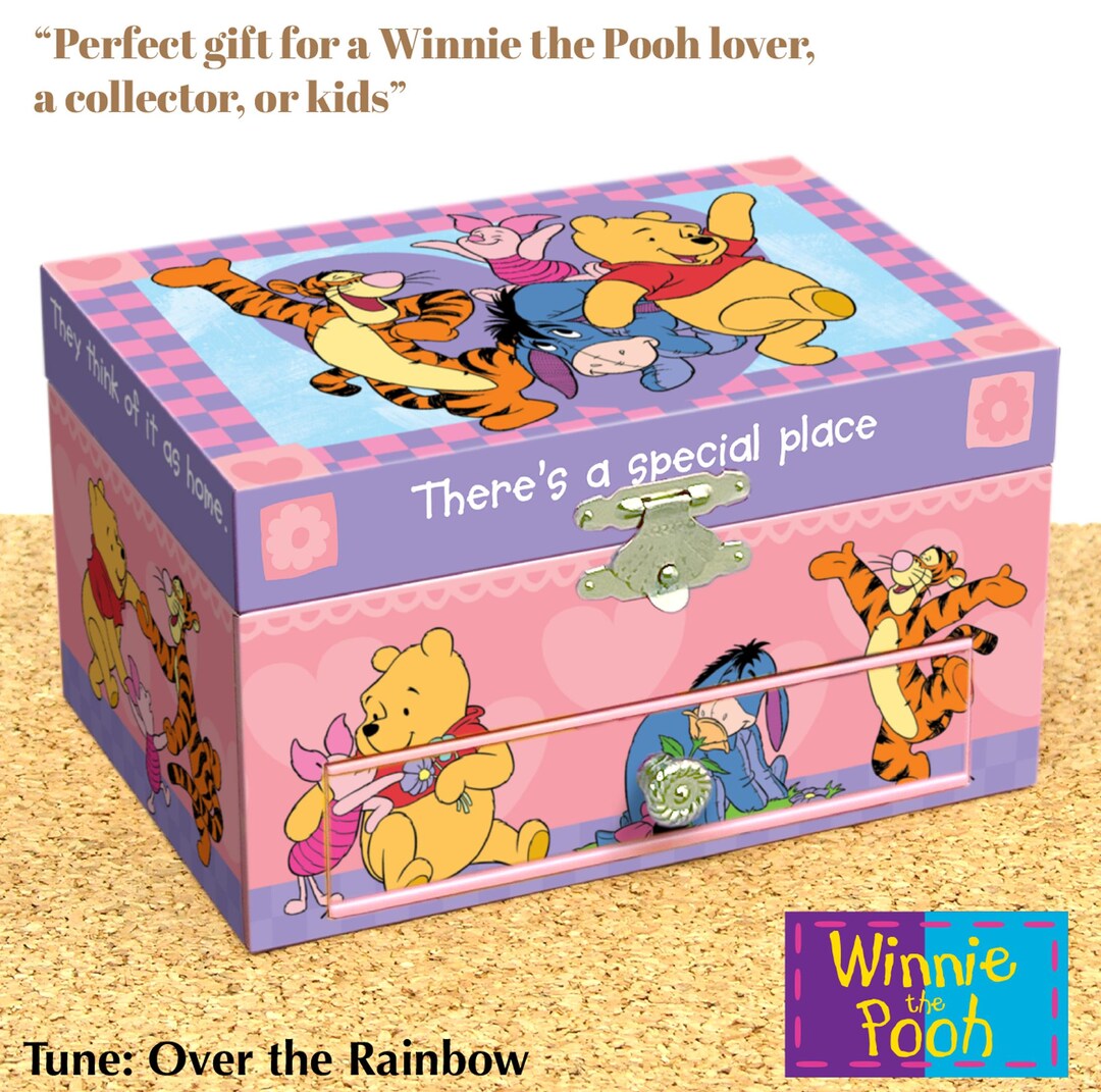 Winnie the Pooh Music Box, Winnie the Pooh Music Jewelry Box, Vintage ...