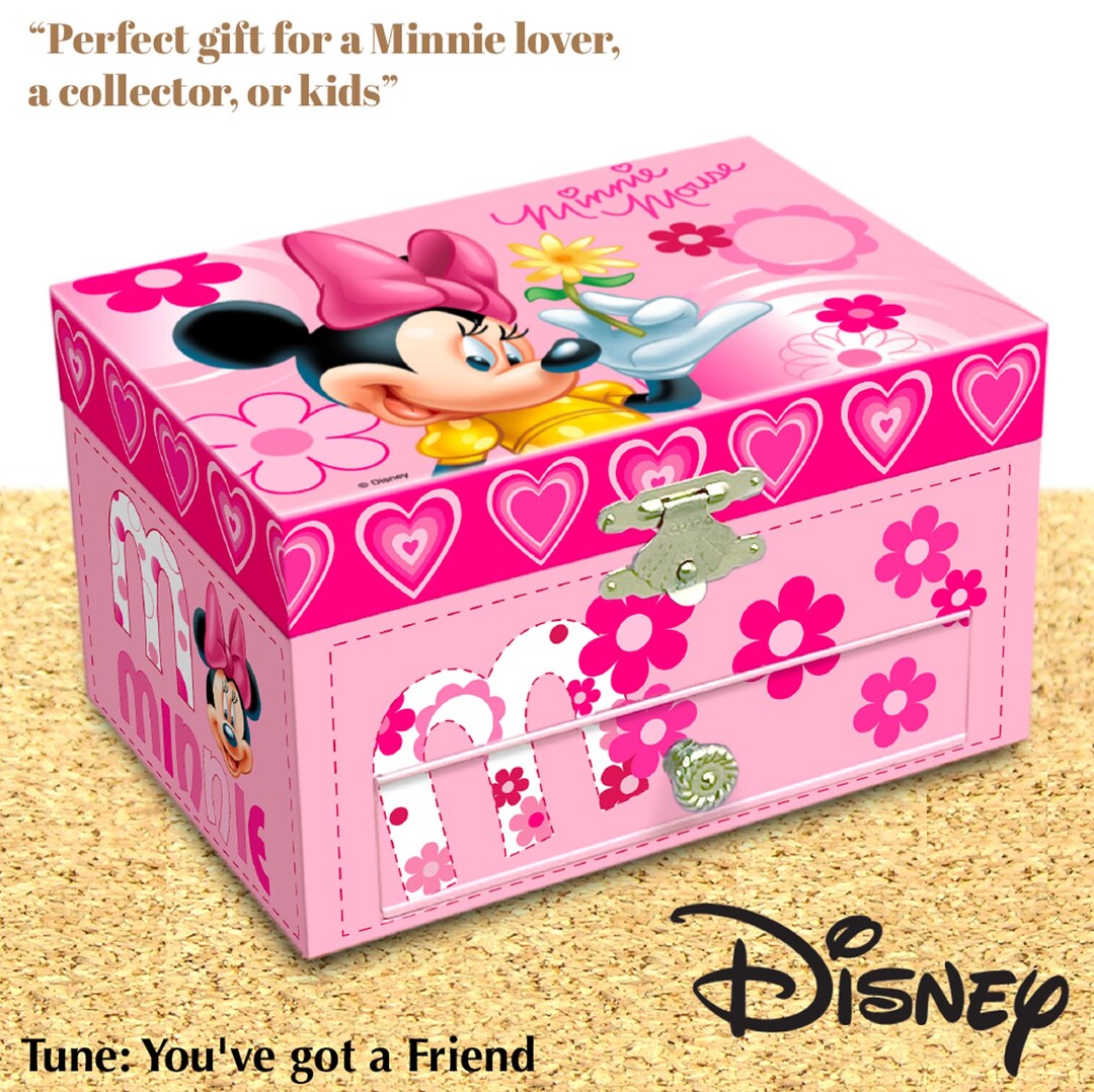 Minnie Mouse Music Box, Disney Minnie Music Box, Vintage Music Box ...