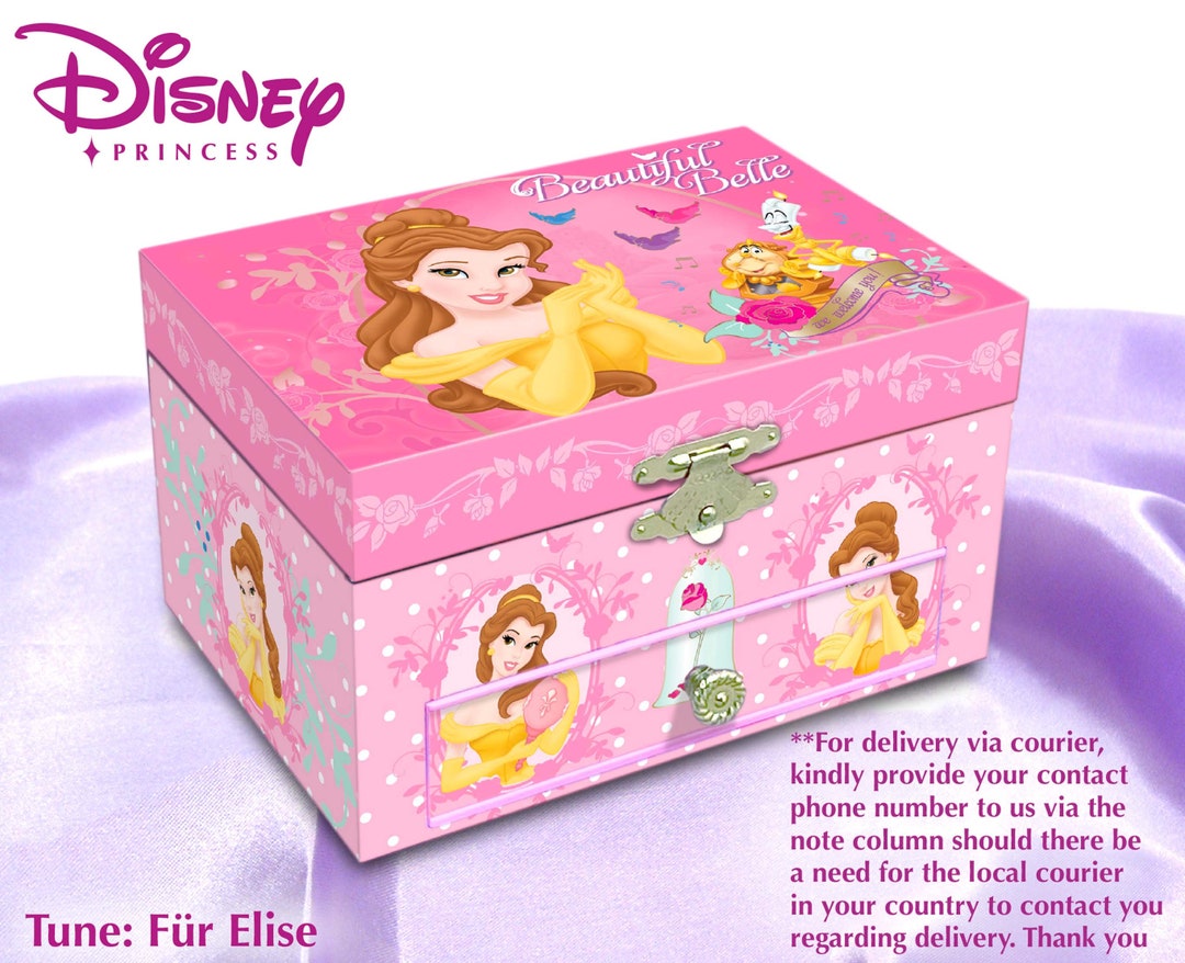 Beauty and the Beast Music Box, Disney Princess Music Box, Vintage ...