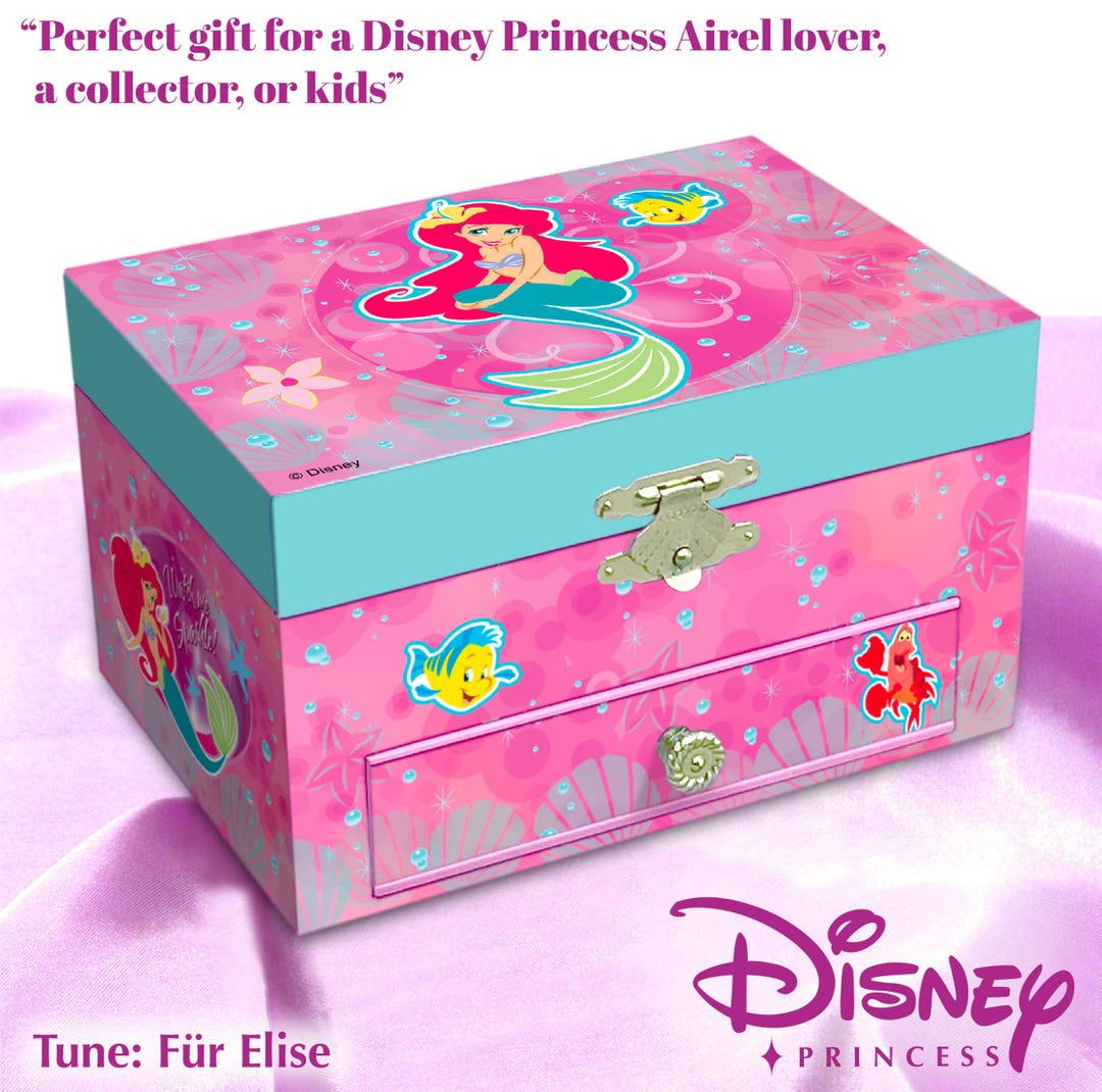 Little Mermaid Music Box, Disney Princess Music Box, Ariel Music Box ...