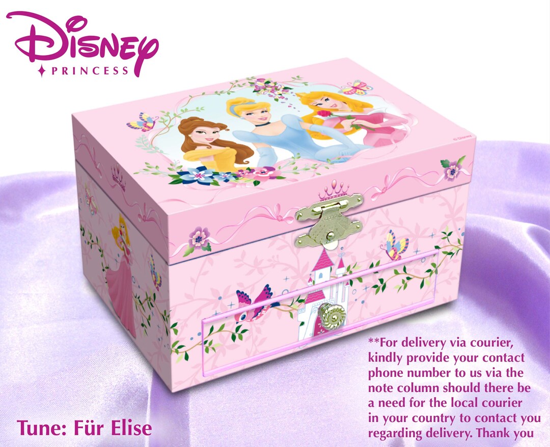 Musical Jewelry Box Disney Princess, Vintage Musical Jewelry Box ...
