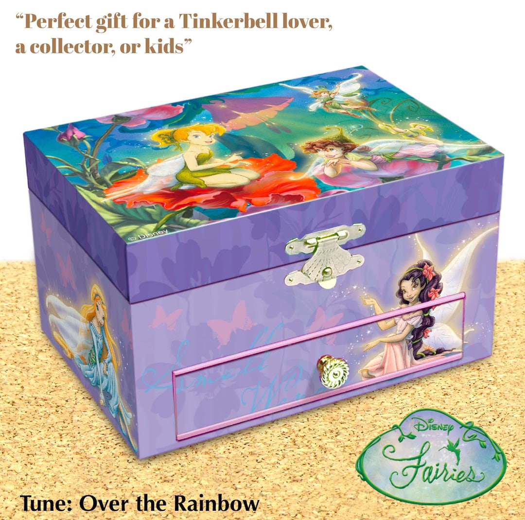 Tinkerbell Music Box, Disney Tinkerbell Music Box, Vintage Music Box ...