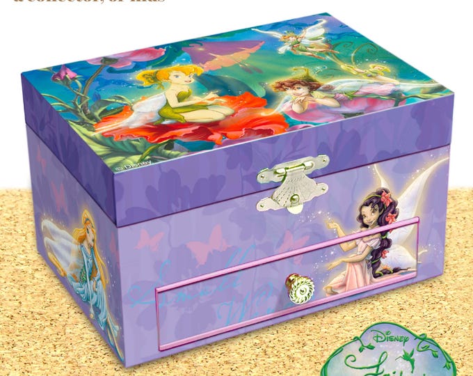 Tinkerbell Music Box, Disney Tinkerbell Music Box, Vintage Music Box ...