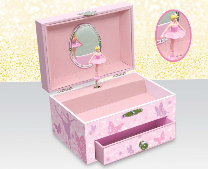 Personalized Ballerina Musical Jewelry Box, Ballerina Musical Box, Gift ...