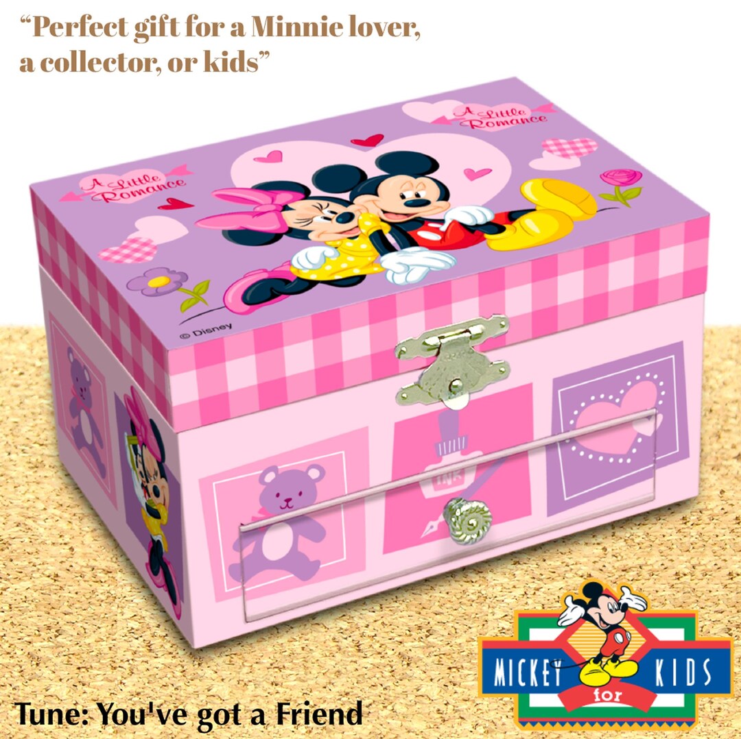 Minnie Mouse Music Box, Disney Minnie Music Box, Vintage Music Box ...