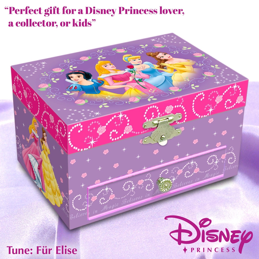Disney Princess Music Box, Disney Princess Music Jewelry Box, Music Box ...