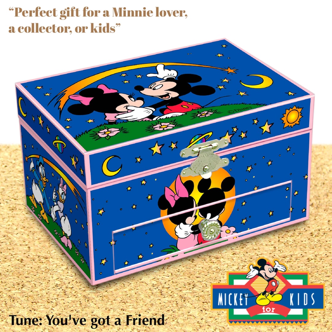 Minnie Mouse Music Box, Disney Minnie Music Box, Vintage Music Box ...