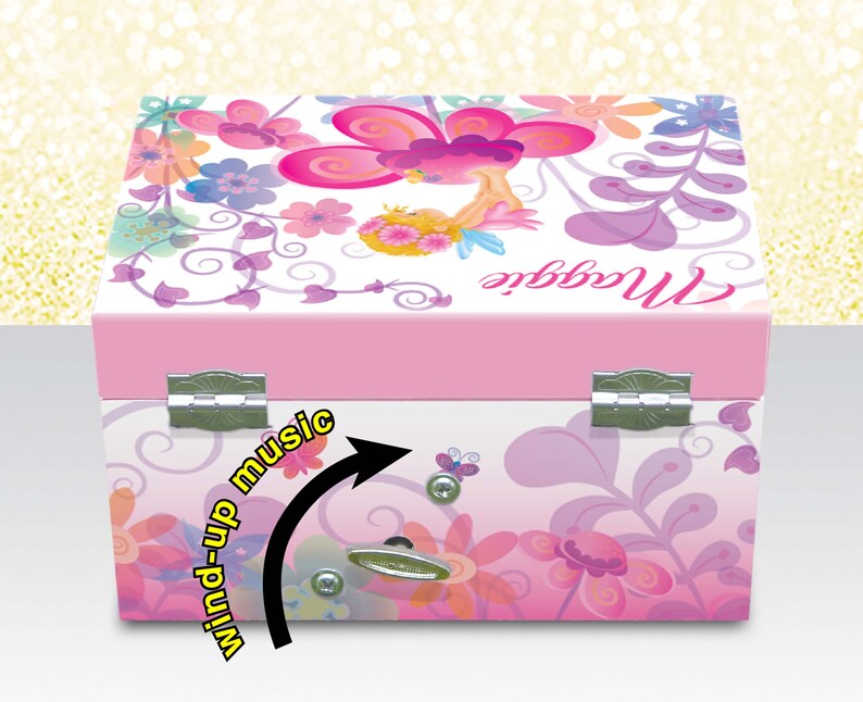 Personalized Musical Jewelry Box, Fairy Musical Box, Gift for Girl ...